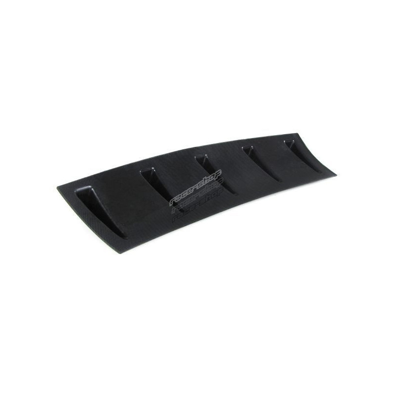 Universal rear diffuser for rear bumper with 5 fins carbon look | races ...