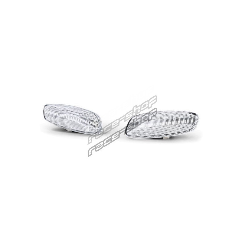 Side Indicator Mirrors White Clear for Peugeot 207 308 Citroen C3 C4 C5 ...