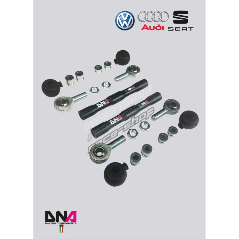DNA RACING adjustable toe tie rod kit for SEAT LEON MK2 (2005-2013 ...