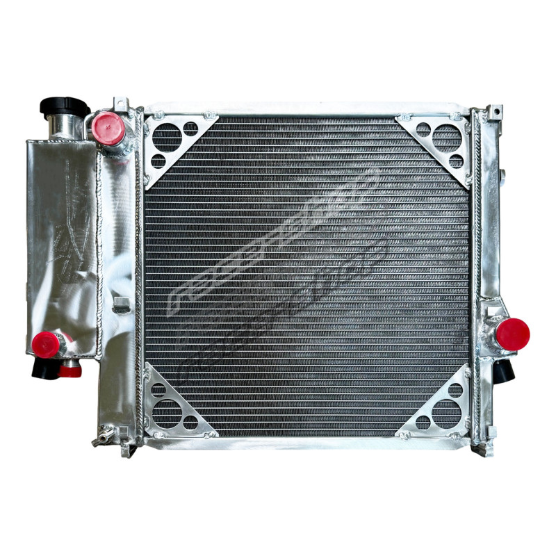 RACES aluminum radiator with expansion tank for BMW E36 | races-shop.com