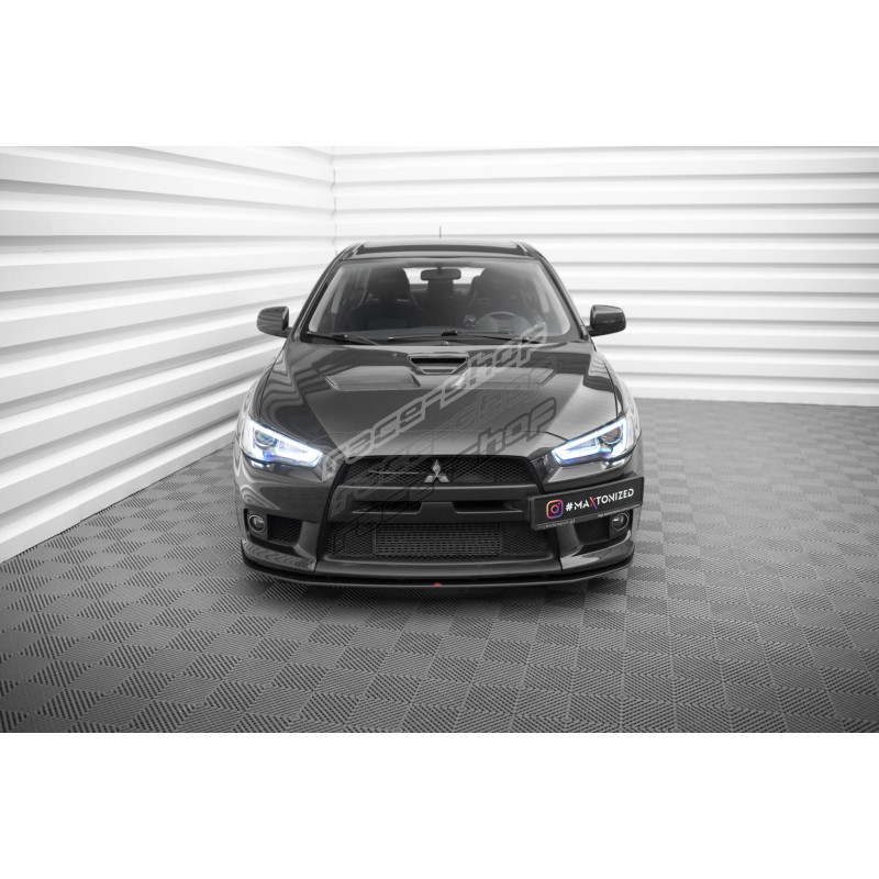 Front Splitter Mitsubishi Lancer EVO X (Black)
