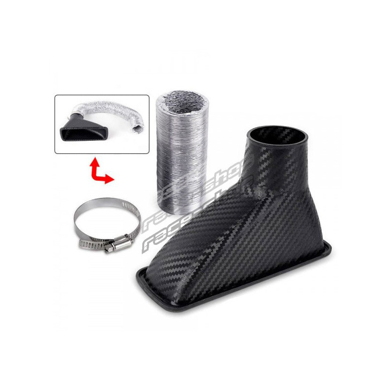 RACES Universal air intake duct (Square) - Carbon look | races-shop.com
