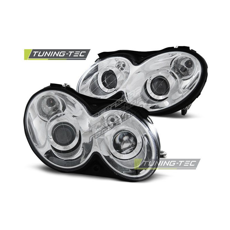 HEADLIGHTS CHROME for MERCEDES CLK W209 03-10 | 400,90 € | races-shop.com